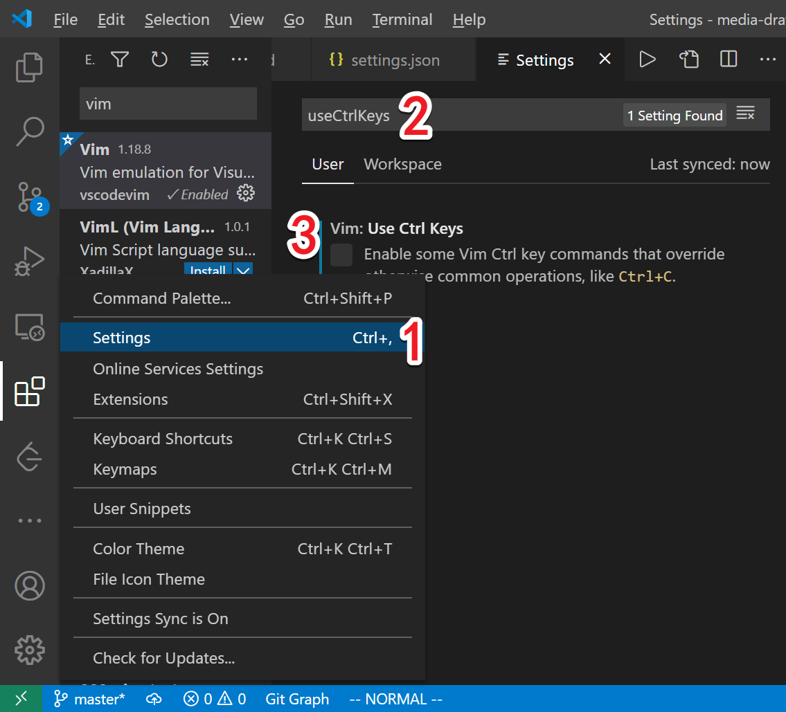 VS Code 中的 Vim 操作 | 无需修改 VSC 默认快捷键 | 常用组合与逻辑_vs code normal visial-CSDN博客