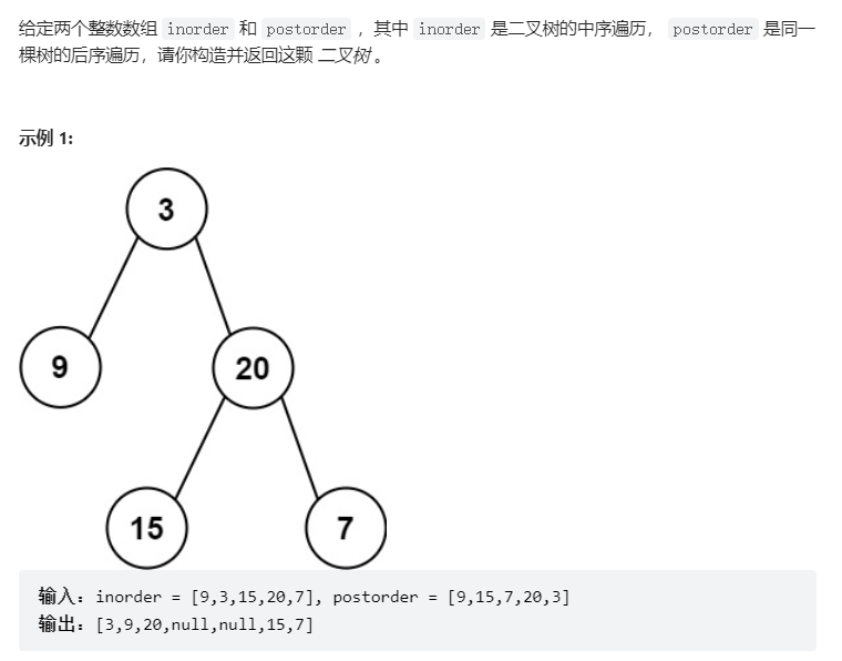 【每日算法】 通过中后序遍历数组构造二叉树postend Csdn博客