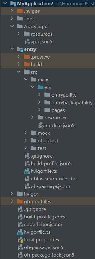 HarmonyOS NEXT鸿蒙开发：ArkTS工程目录结构（Stage模型）_鸿蒙开发项目目录结构,stage模型-CSDN博客