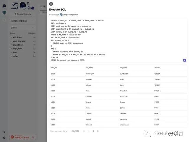 【GitHub项目推荐--一款非常实用的基于自然语言聊天的开源客户端SQL Chat】【转载】_sqlchat-CSDN博客