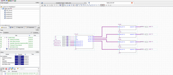 电子计时时钟设计VHDL代码Quartus仿真_vhdl设计电子计时时钟具有异步清零、同步置数功能-CSDN博客