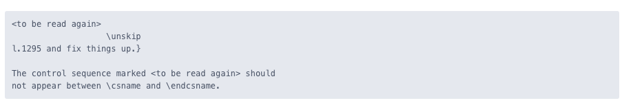 Overleaf在线编辑论文时LaTeX错误：Missing \endcsname inserted._overleaf missing endcsname inserted-CSDN博客