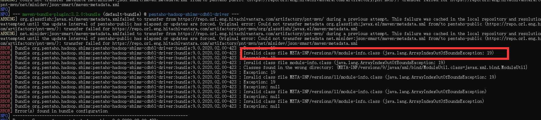 maven项目编译报错Invalid class file META-INF/versions/9/module-info.class_meta-inf.versions.9.module ...