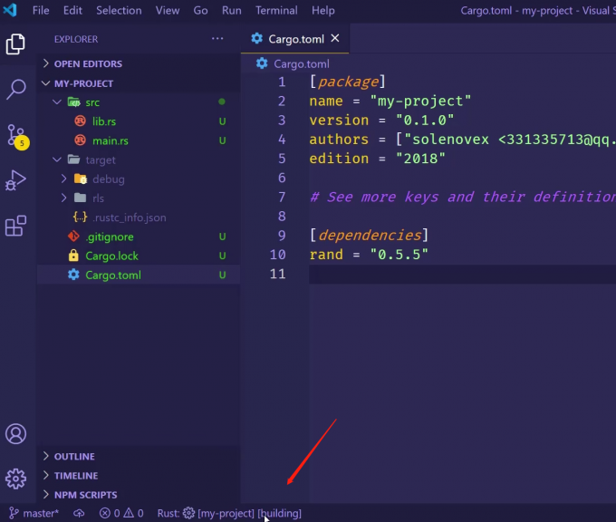 Rust引入外部包，VsCode引入失败，Blocking waiting for file lock on package cache lock_vscode rust blocking ...