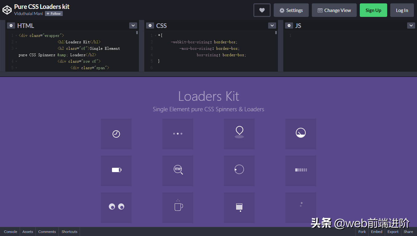 超干货 CSS3/SVG Loading动画集合_纯css3、svg 编写的loading-CSDN博客