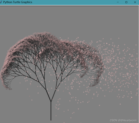python画樱花树的总体框架,python画樱花树代码复制-CSDN博客