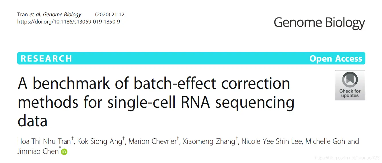 10X单细胞（10X空间转录组）批次效应去除大盘点_单细胞 去批次效应-CSDN博客