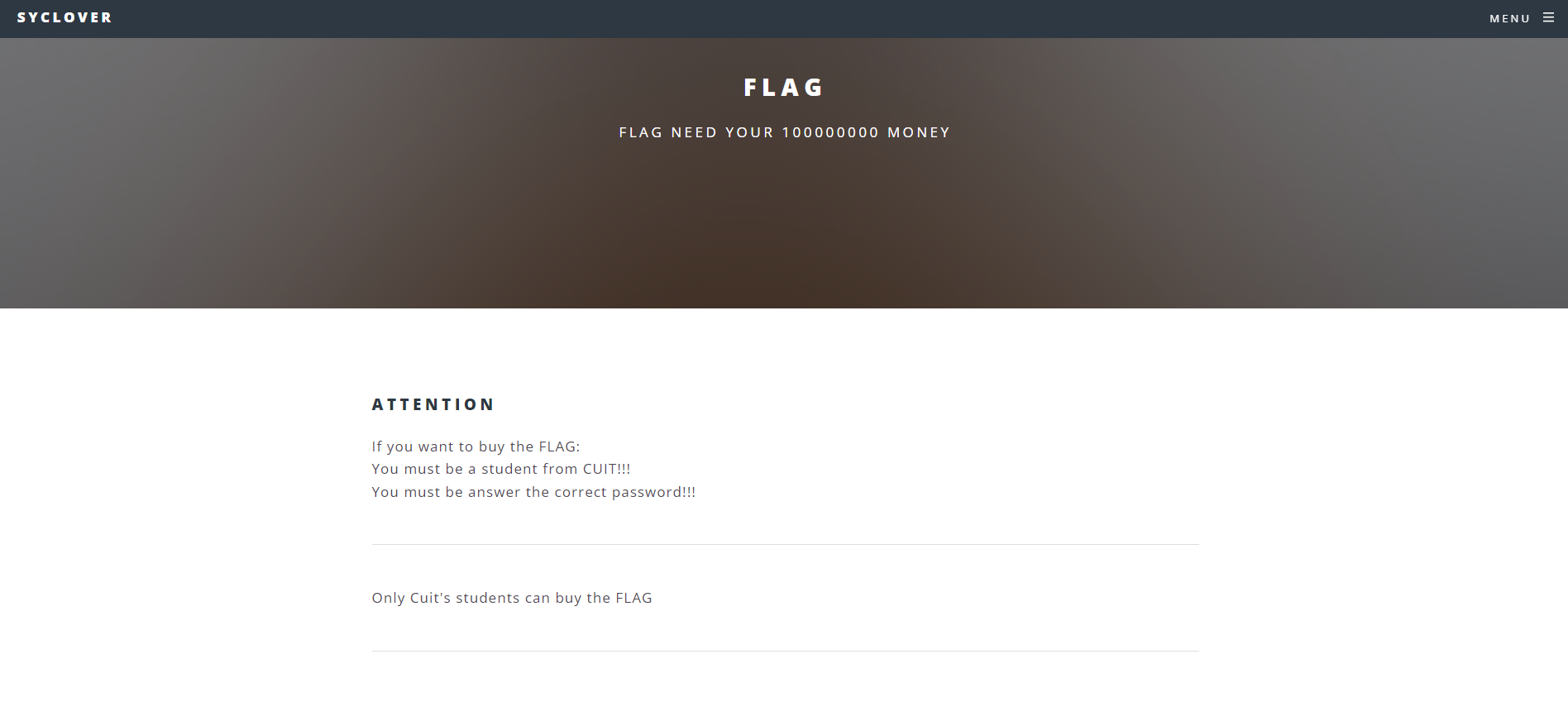 BUUCTF [极客大挑战 2019]BuyFlag1_[极客大挑战 2019]buyflag 1-CSDN博客