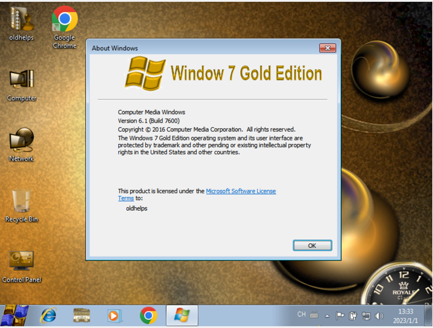 新年快乐！体验Windows7黄金版，祝你2023财源广进！_windows seven gold edition-CSDN博客