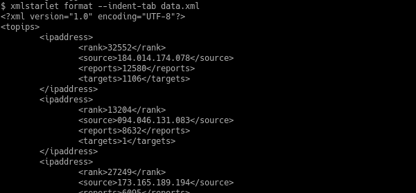 如何在命令行Linux中漂亮地打印和格式化XML？-CSDN博客