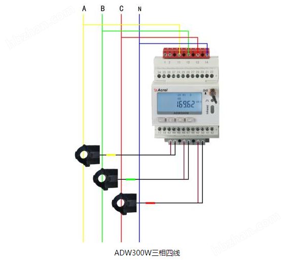 安科瑞ADW300如何接线？一张图帮您搞定_acrel adw300接线图-CSDN博客