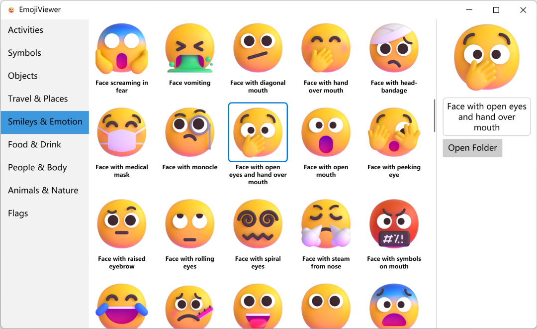 C# +WPF 开发一个查看 Emoji 表情软件_c# emoji-CSDN博客