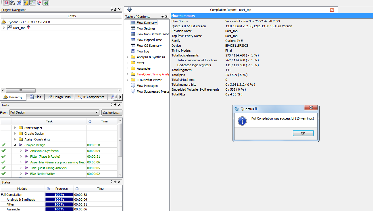 UART控制器设计Verilog代码Quartus DE2-115开发板-CSDN博客
