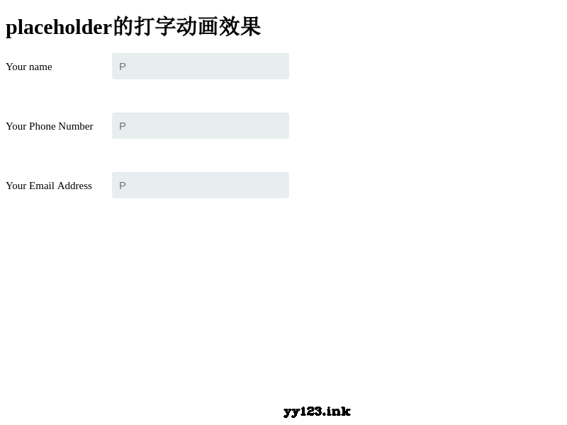 placeholder的打字动画效果_placeholder打字效果-CSDN博客