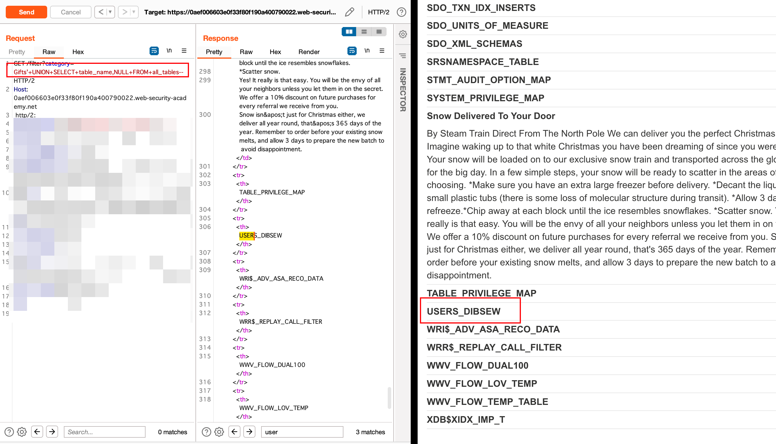 burpLab——sql注入学习笔记_sql注入攻击,列出非oracle数据库上的数据库内容-CSDN博客