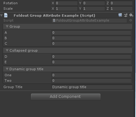 Odin Inspector 系列教程 --- Foldout Group Attribute-CSDN博客