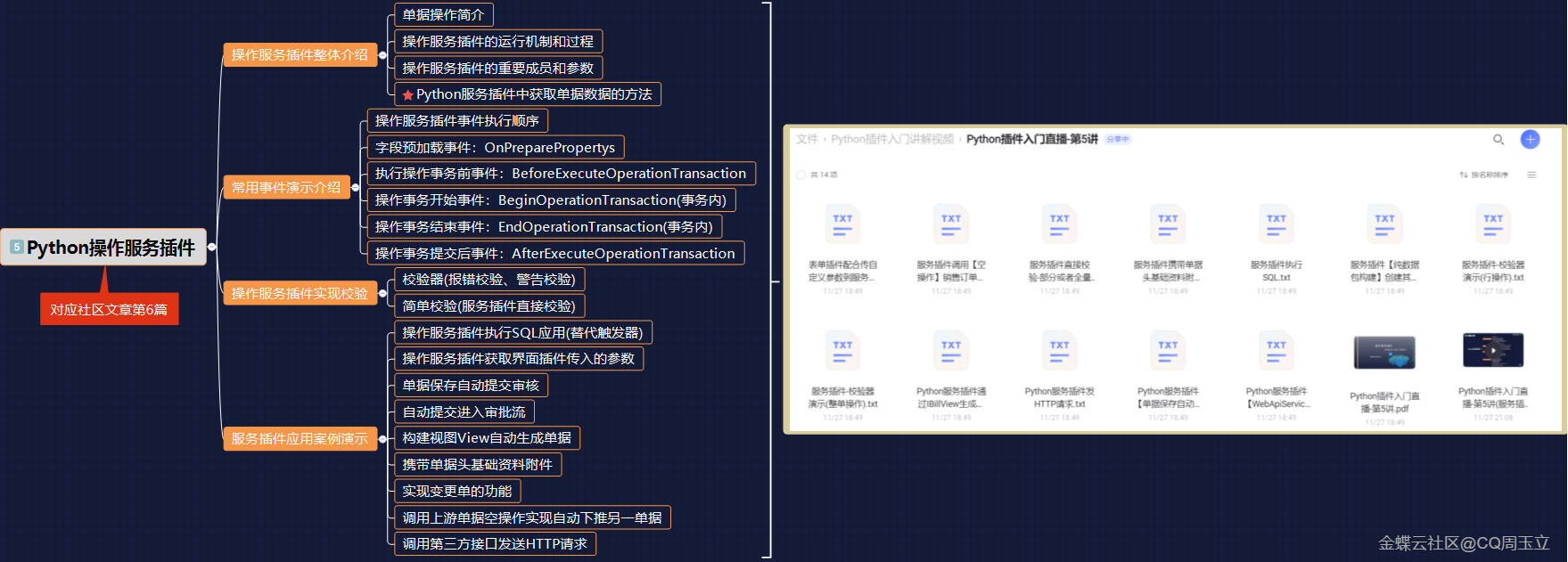 金蝶云星空python插件入门讲解 学习课程大纲总览含配套视频讲解课程云星空python插件从入门到精通系列贴 Csdn博客
