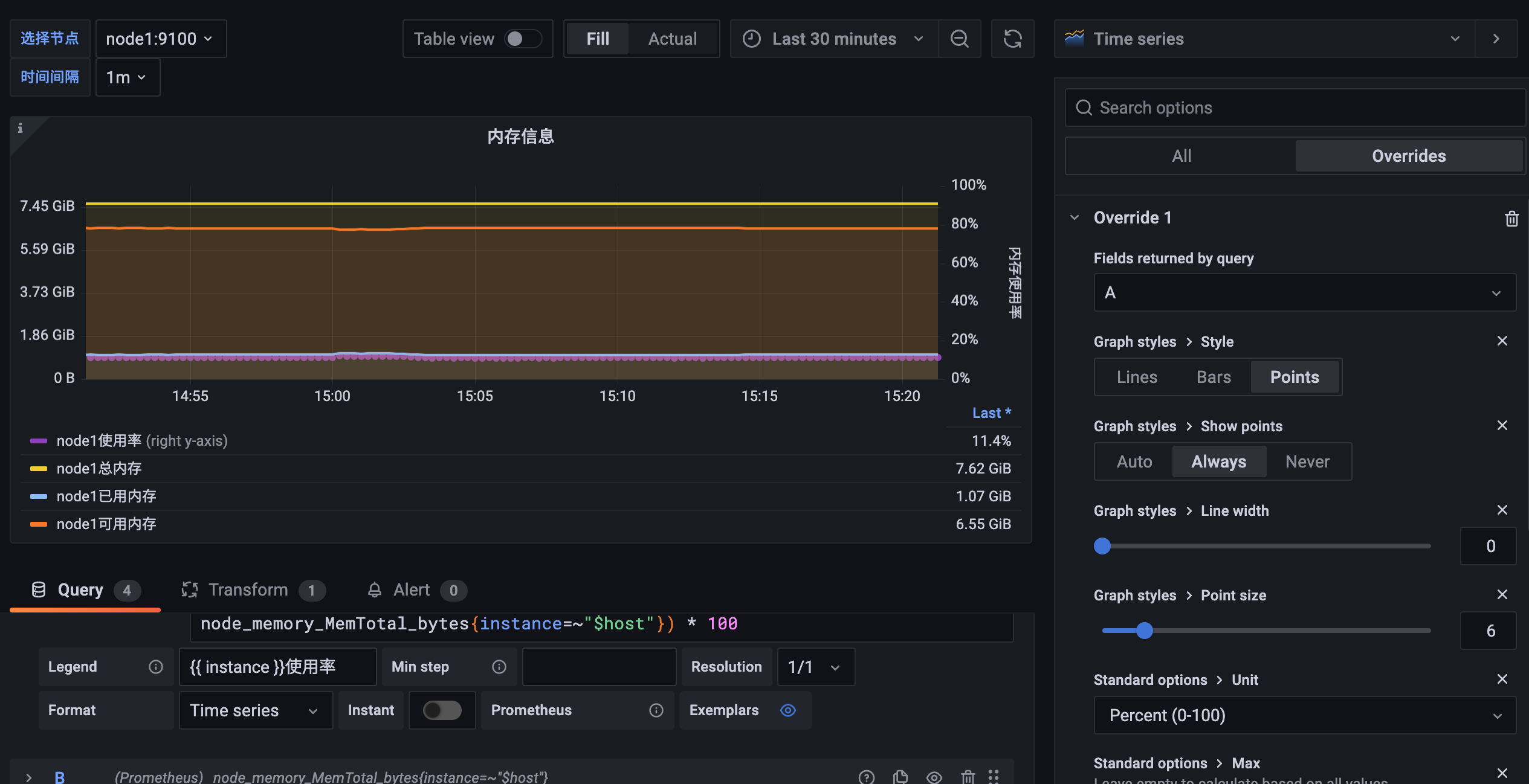 Grafana panel 图形高级定制_grafana regex-CSDN博客