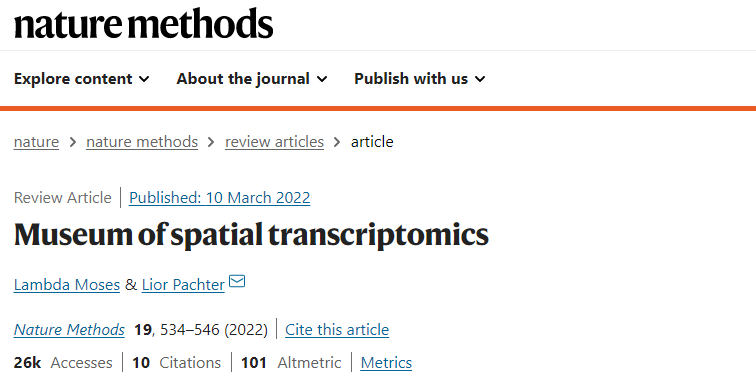 热点综述 | Nature子刊：Museum of spatial transcriptomics-CSDN博客