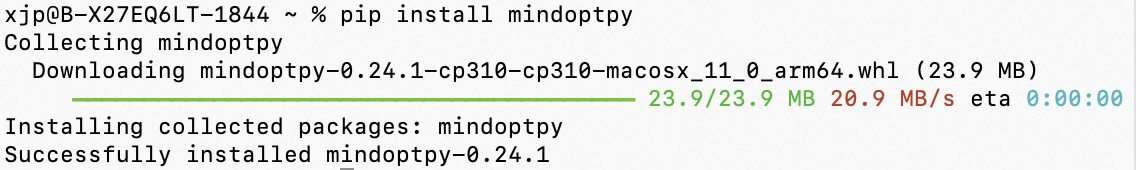 Mindopt也支持通过pip安装啦！ Csdn博客 