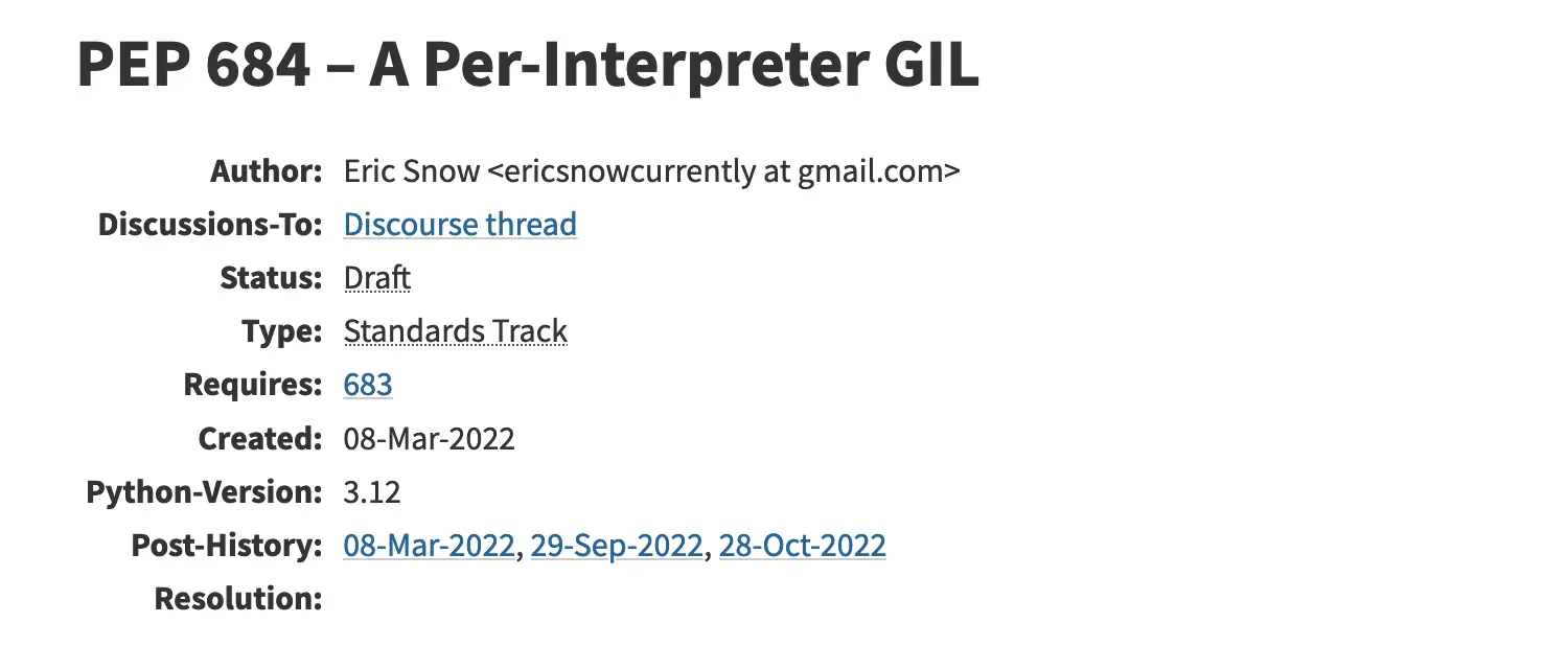 Python 3.12 将能够使用不共享 GIL 的解释器_python 3.12版本 关闭gil问题-CSDN博客