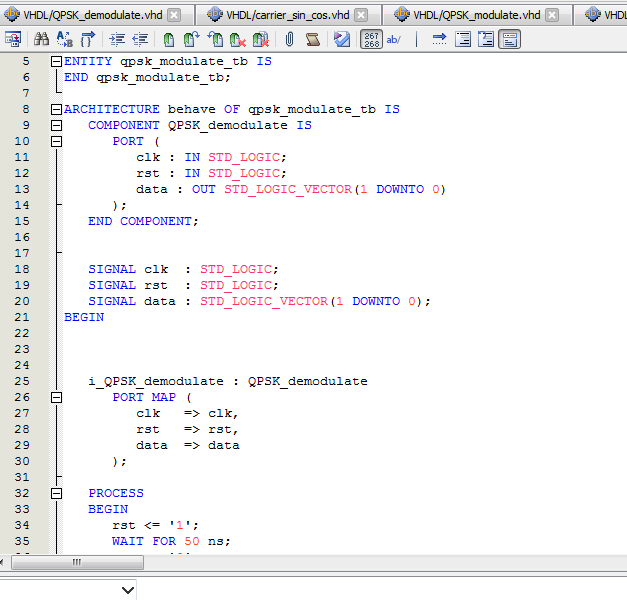 QPSK调制和解调VHDL代码Quartus仿真_qpsk vhdl-CSDN博客