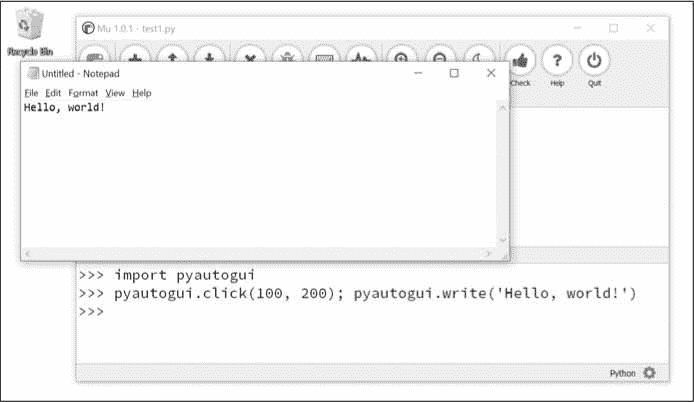 Python 自动化指南（繁琐工作自动化）第二版：二十、使用 Gui 自动化控制键盘和鼠标attributeerror Module 