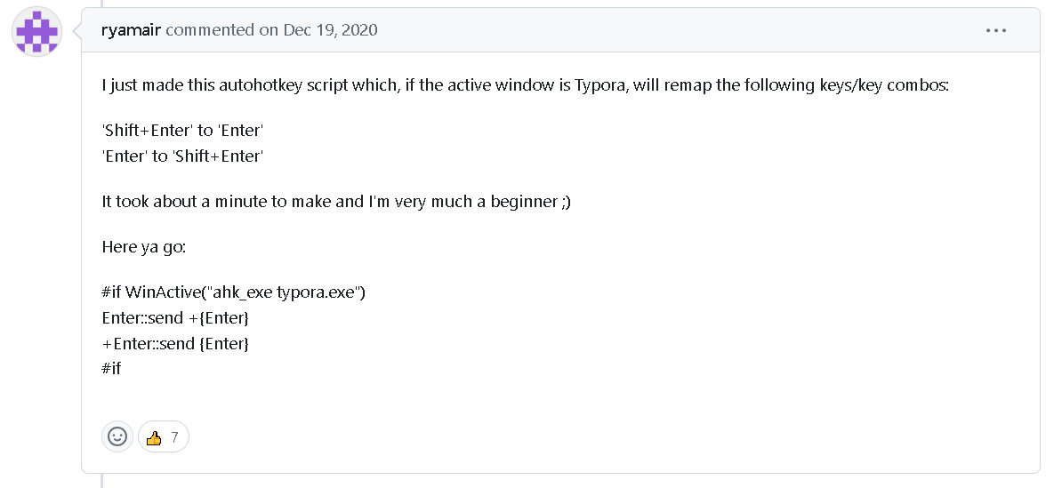 typora中的快捷键shift enter 和 enter的交换_typora怎么把enter和ctrl+shift+enter互换-CSDN博客