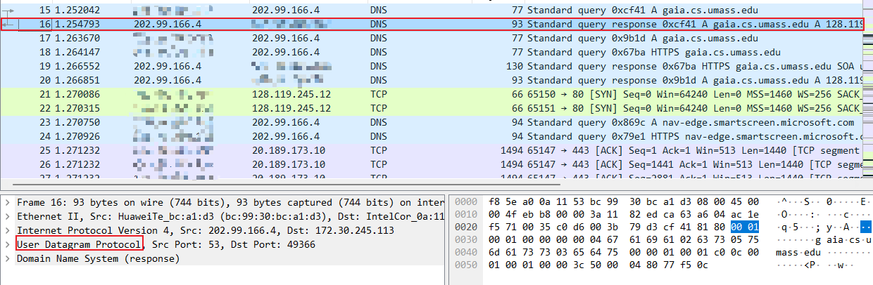 wireshark lab DNSv8.1_is this query message sent over udp or tcp? (2)-CSDN博客