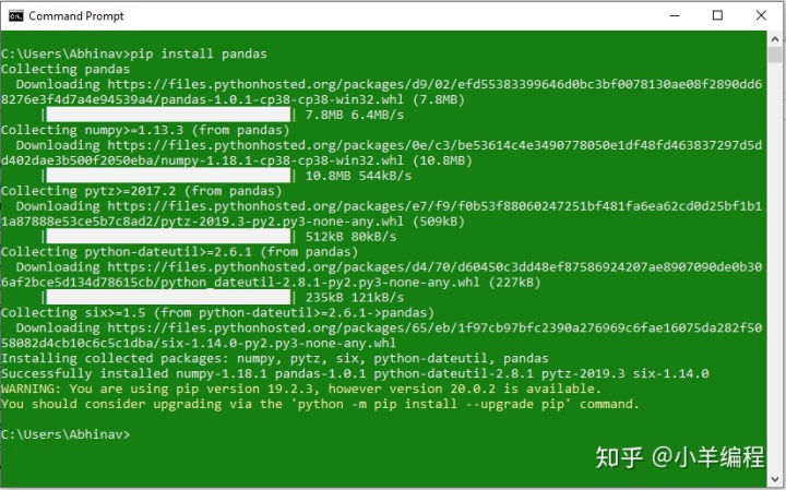 Python Pandas安装新手干货教程：如何在windows和linux上安装python Pandas？ Csdn博客