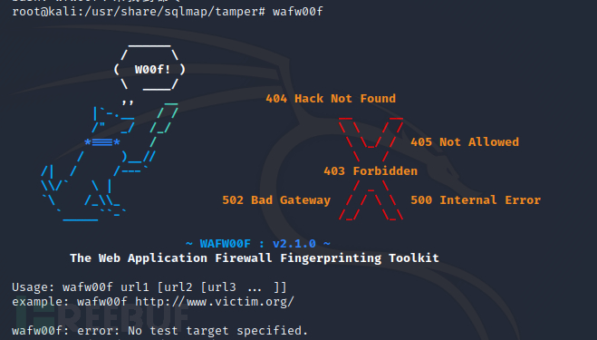 waf指纹识别工具WAFW00F的使用_wafw00f使用-CSDN博客