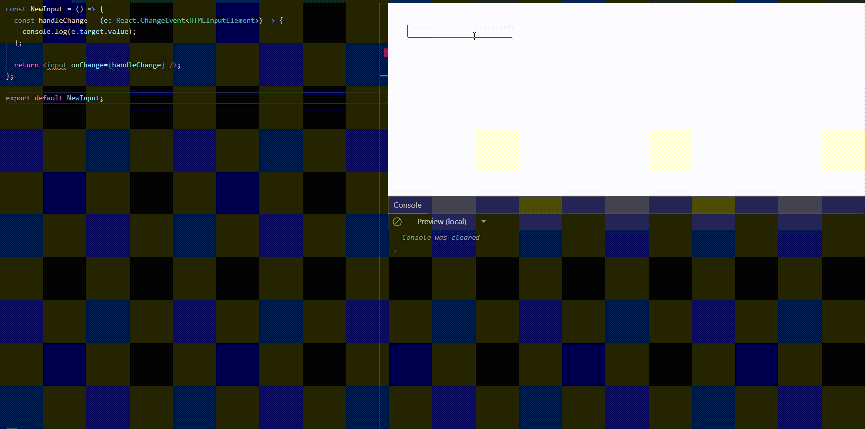 React Input onChange input react Input Onchange