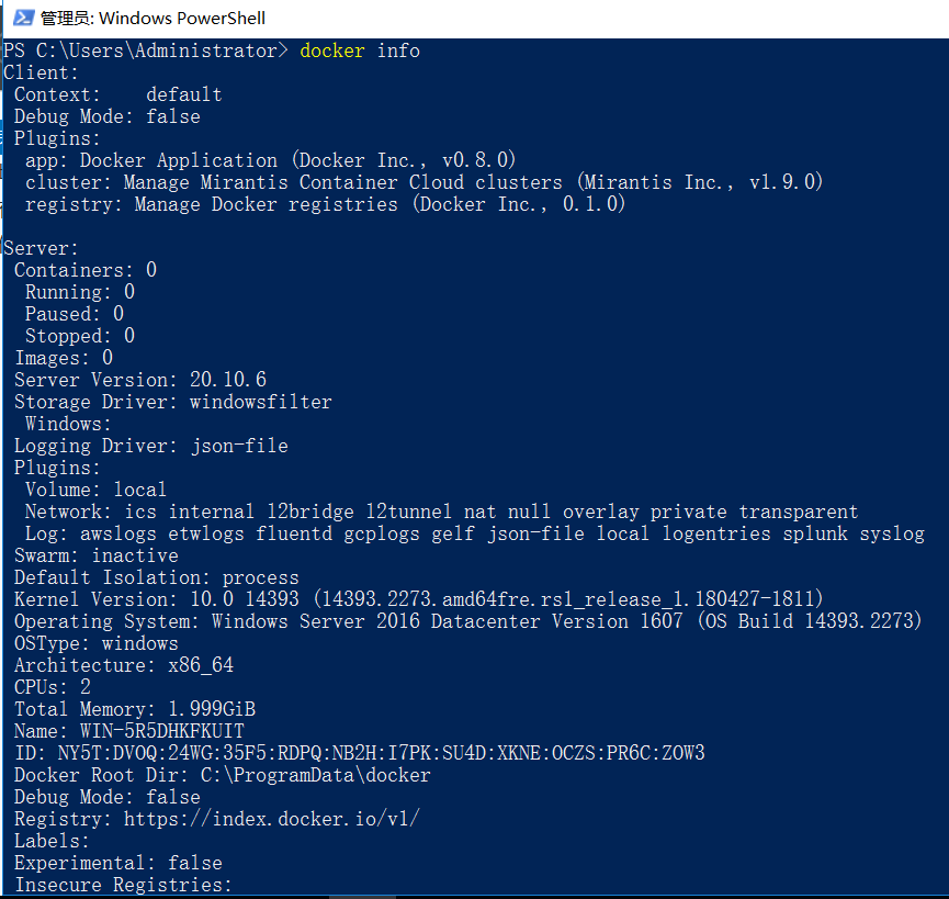 Windows Server 2019安装docker_windows server 2019 docker-CSDN博客