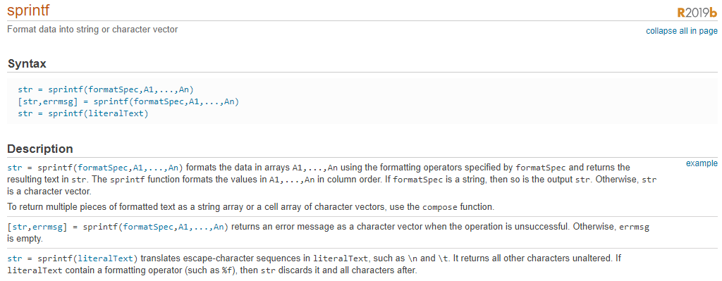 sprintf函数_sprintf函数学习-MATLAB-CSDN博客