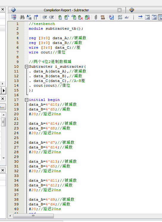 基于fpga的统计二进制中1的个数以及减法器设计verilog代码quartus仿真用循环语句设计一个逻辑电路用以统计一个8位二进制数中含1的数量。 Csdn博客