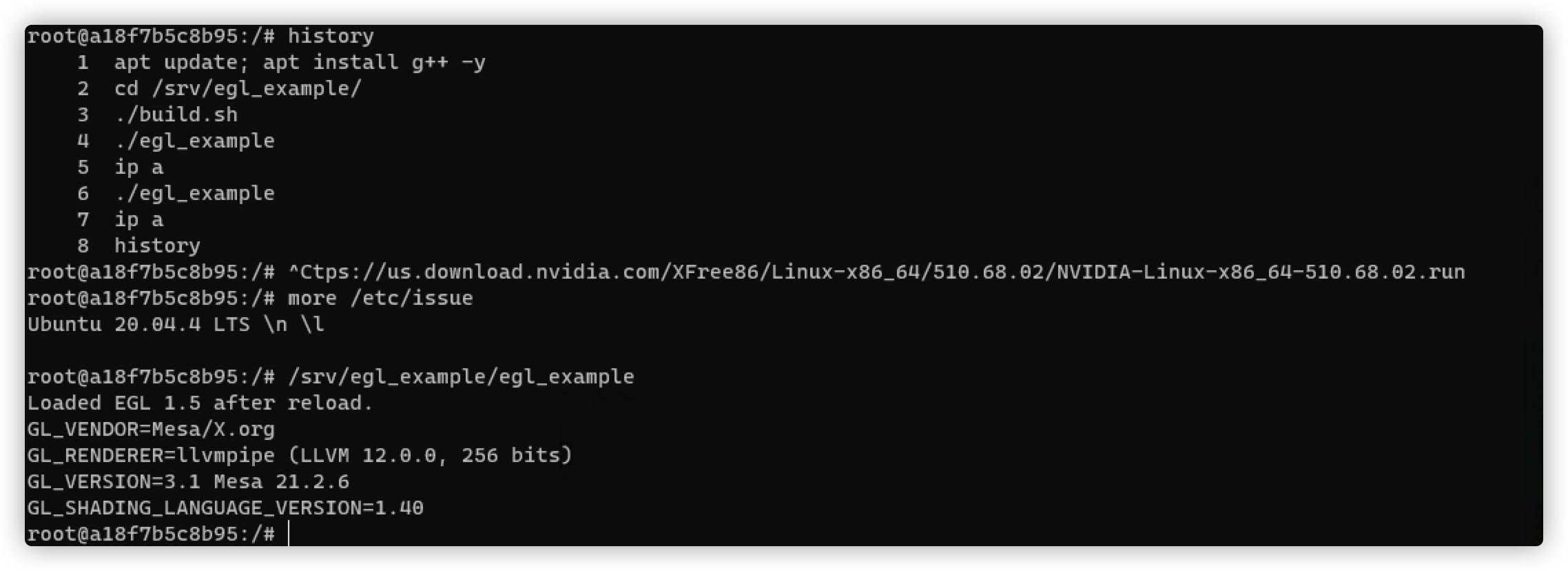 [问题已处理]-wsl中docker容器无法获取egl_opengl:1.0-glvnd-devel-ubuntu16.04-CSDN博客