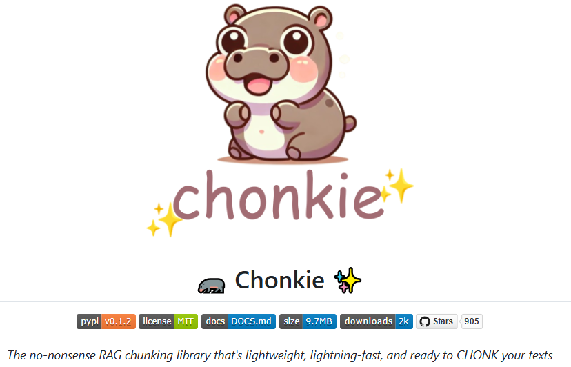 一个轻量级RAG文本切块项目Chonkie_from chonkie import semanticchunker-CSDN博客