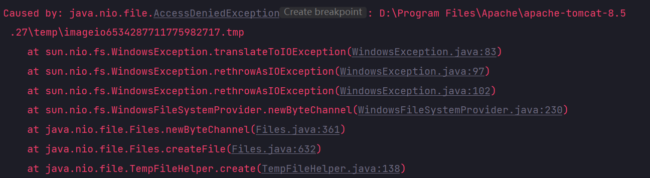 生成验证码时，验证码图片不显示，报错信息如下：Can‘t create output stream；Can‘t create cache file_can't create output ...