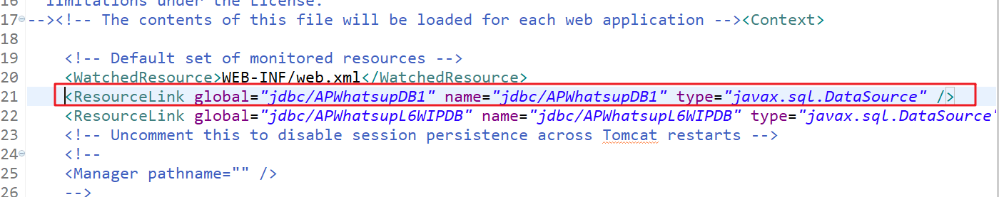 javax.naming.NameNotFoundException: Name jdbc is not bound in this Context_nested exception is ...