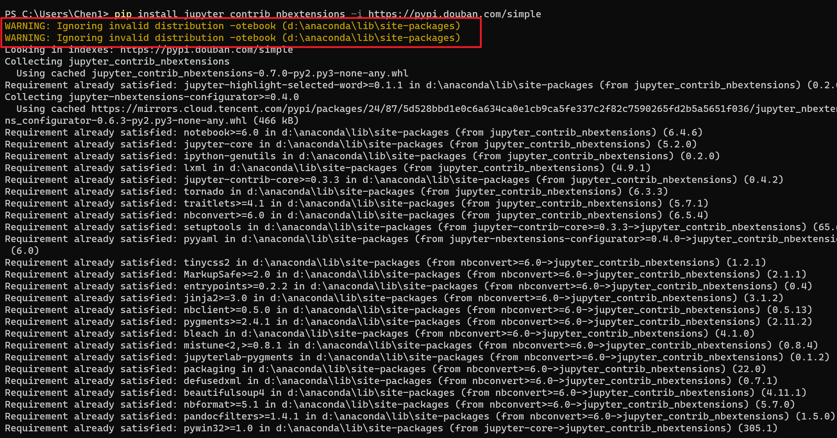 Jupyter Notebook安装nbextension扩展功能后不显示Nbextensions标签的解决办法-CSDN博客