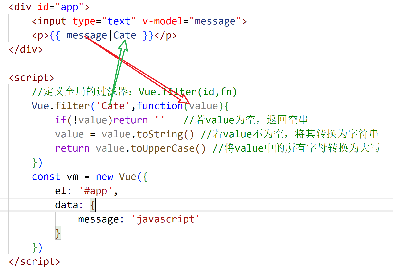 【Vue实例的基本属性】一.Vue实例的属性；二.Vue的内置指令；三.Vue实例的计算属性：computed；四.Vue实例的状态监听属性：watch；五.Vue实例的过滤器：filters ...