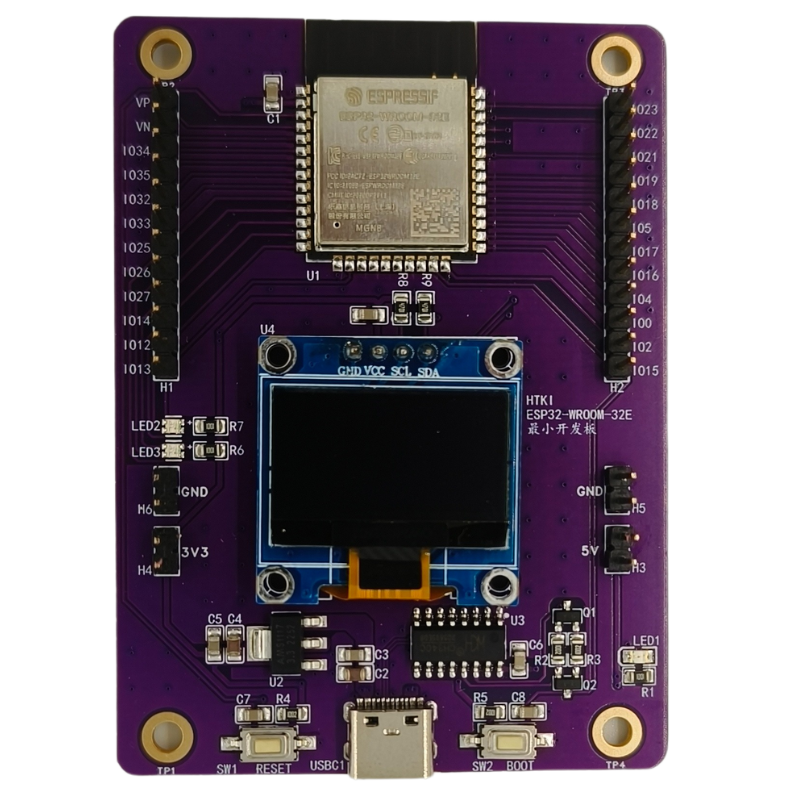乐鑫ESP32-WROOM-32E最小开发板入门简介-CSDN博客