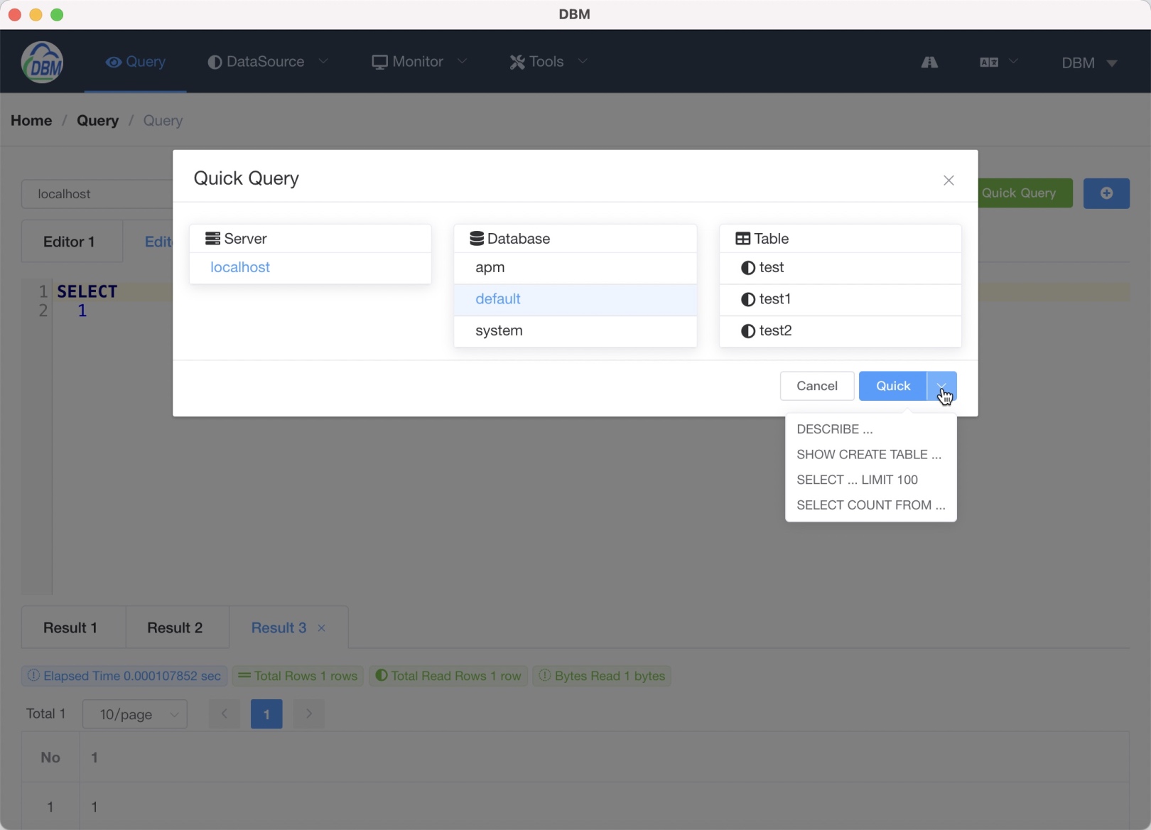 ClickHouse可视化工具DBM_clickhouse dbm-CSDN博客