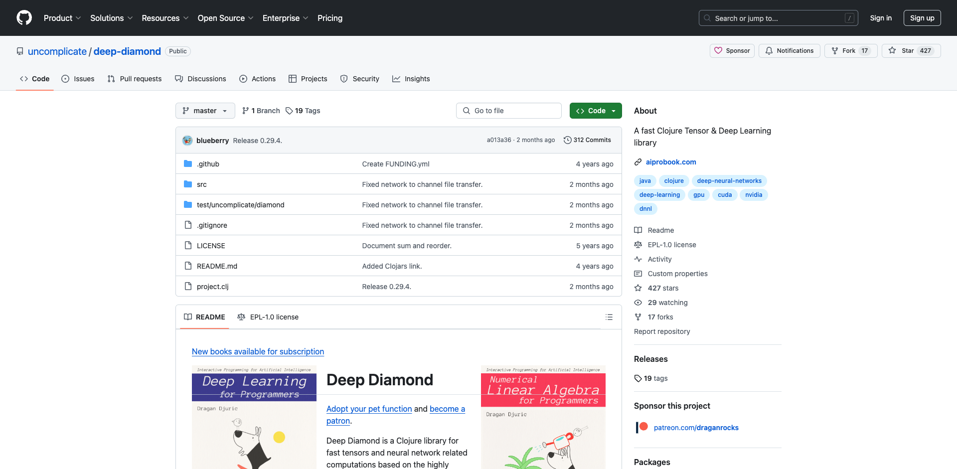 Deep Diamond: 强大的Clojure张量与深度学习库_diamond deepclust-CSDN博客