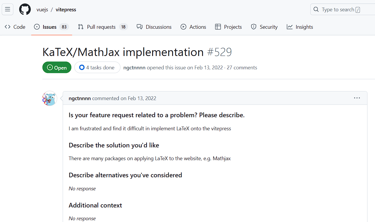 VitePress开发记录（二）之LaTeX语法支持_vitepress解析公式-CSDN博客
