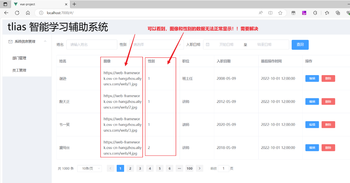 Javaweb 14 Element案例根据页面原型完成员工管理页面开发并通过axios完成数据异步加载 Csdn博客