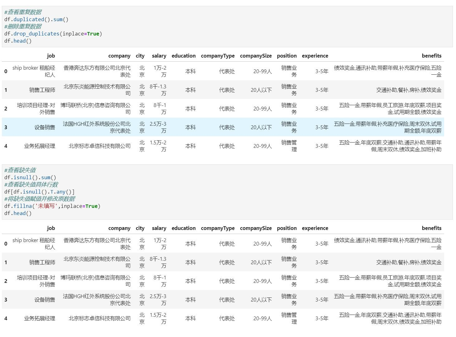 【python】利用python对招聘信息数据分析分析 Jobscsv 的薪资与工作年限的数据相关性代码 Csdn博客