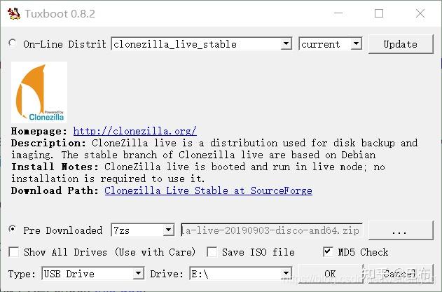 使用再生龙CloneZilla进行Linux系统的镜像完全封装和还原-CSDN博客