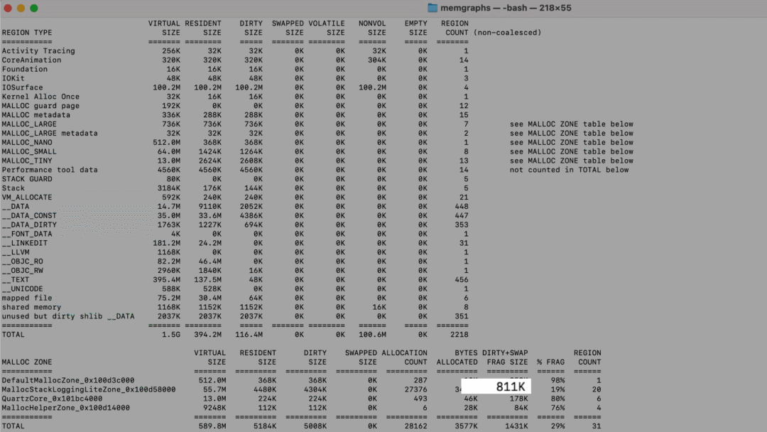 iOS堆内存碎片化及如何定位优化_memory graph heap-CSDN博客