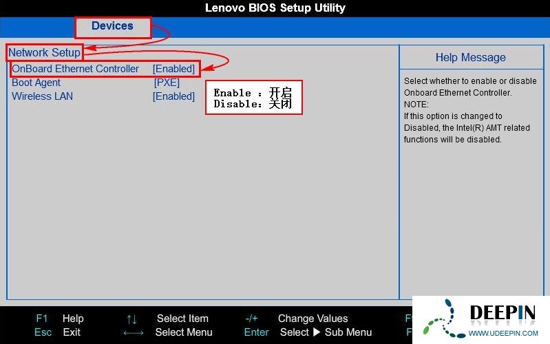 联想服务器bios查看网卡信息,深度教你联想电脑设置BIOS启用或禁用网卡的方法...-CSDN博客